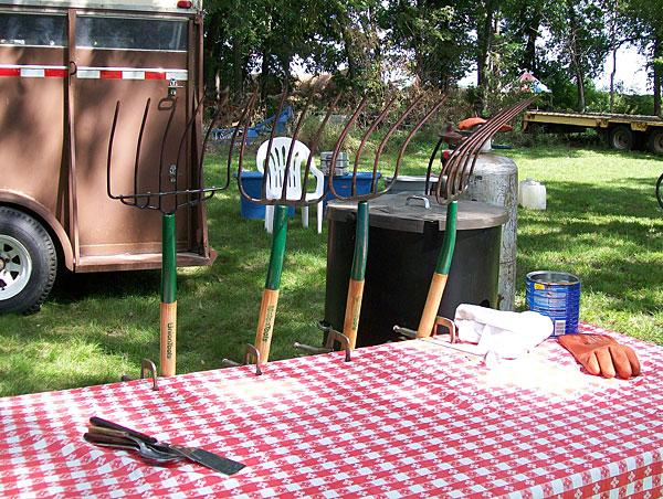 Tines of Thanks at a Yankton County Pitchfork Fondue Party