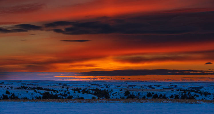 The Badlands in Winter